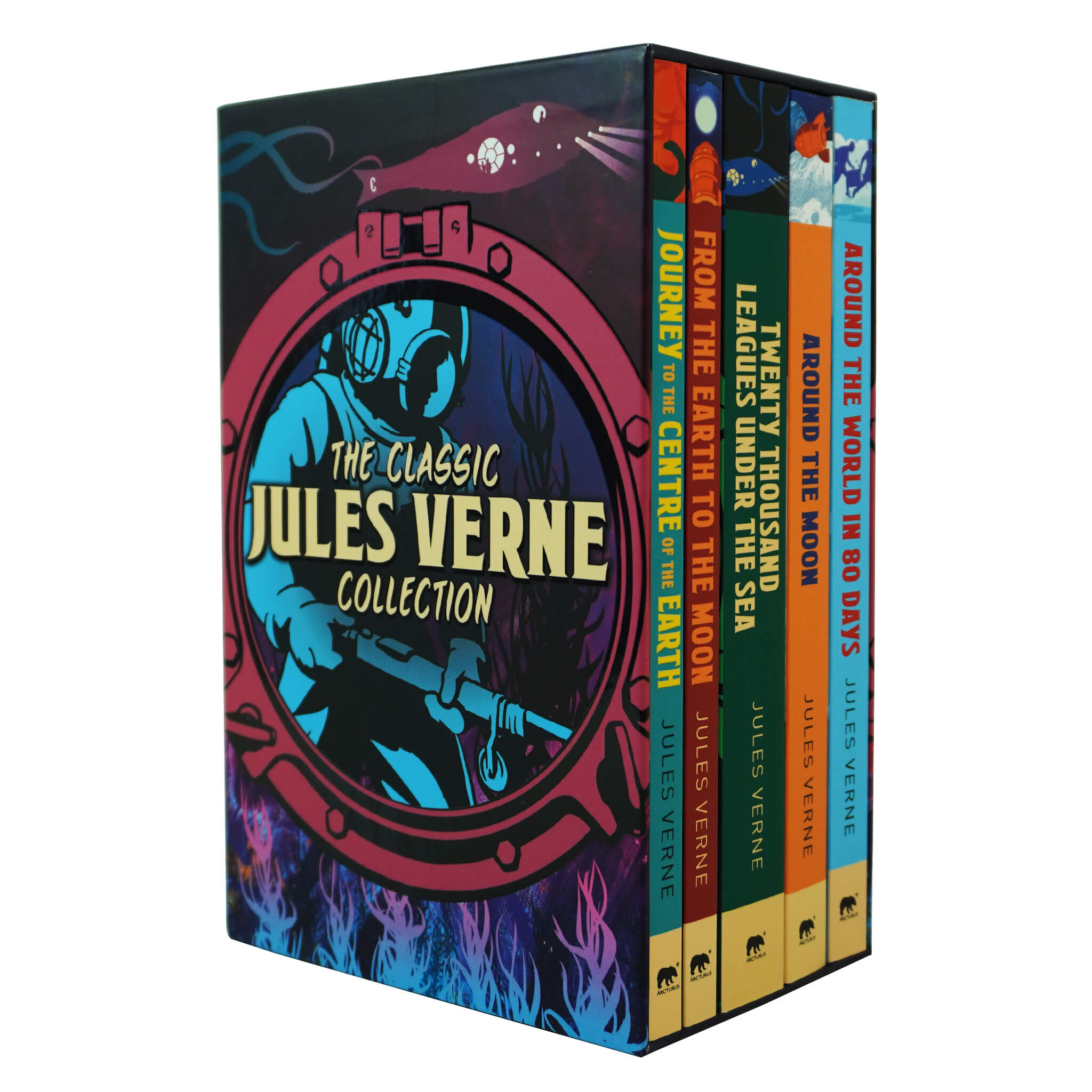Classic Jules Verne 5 Books Box Set – American Bookworm