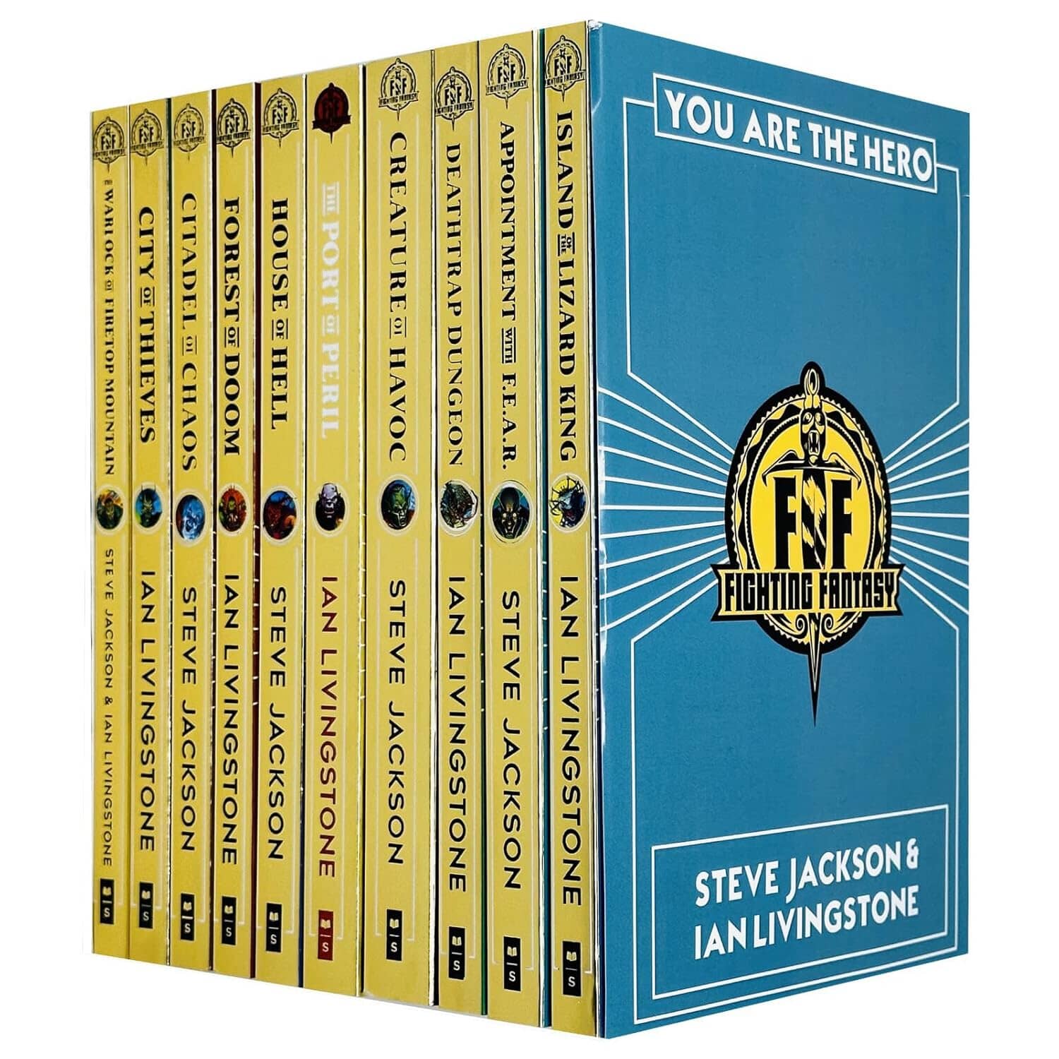 Fighting Fantasy Series 1 & 2 By Steve Jackson & Ian Livingstone: 10 B ...