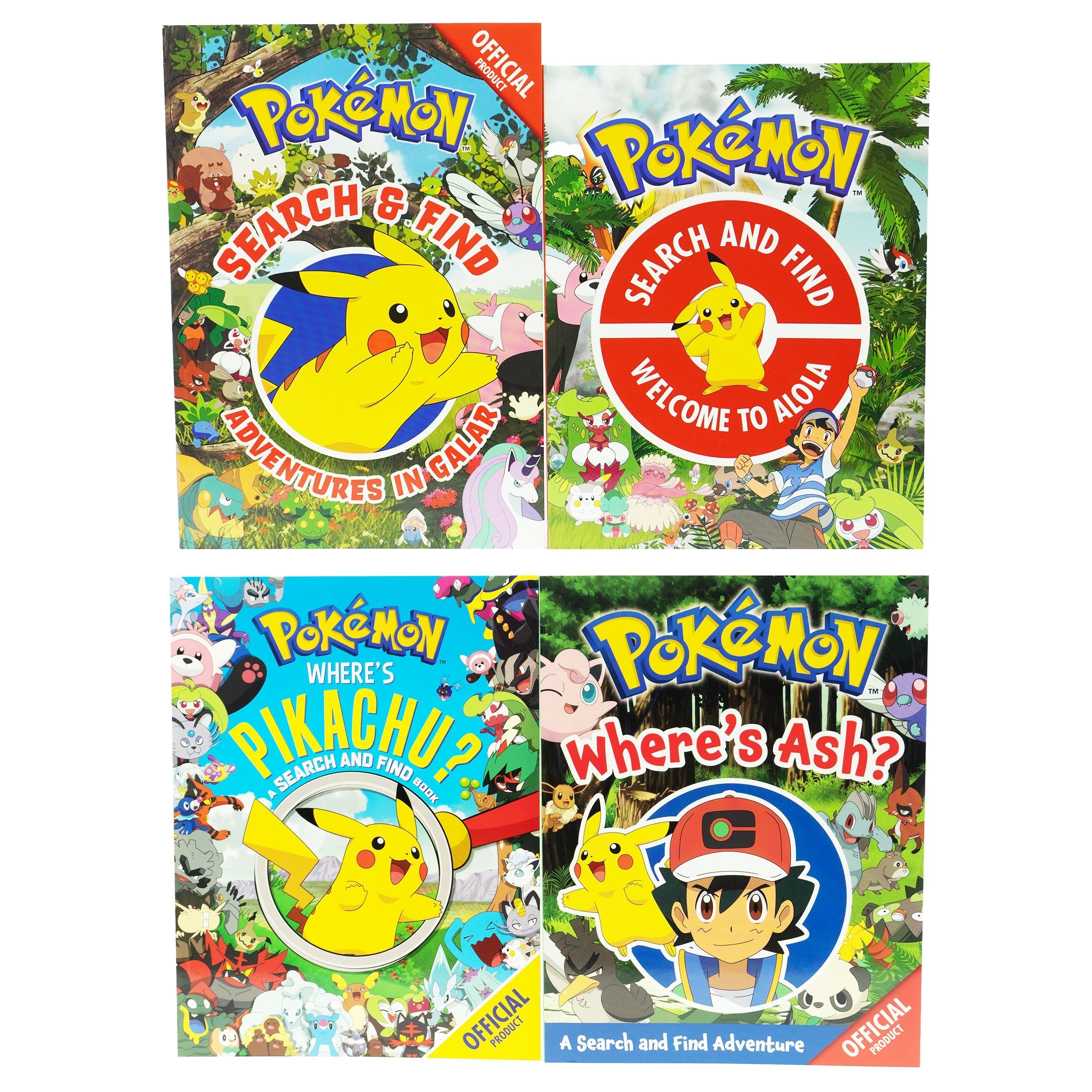 Pokémon Search and Find 4 Books Collection Set - Ages 5-8 - Paperback ...